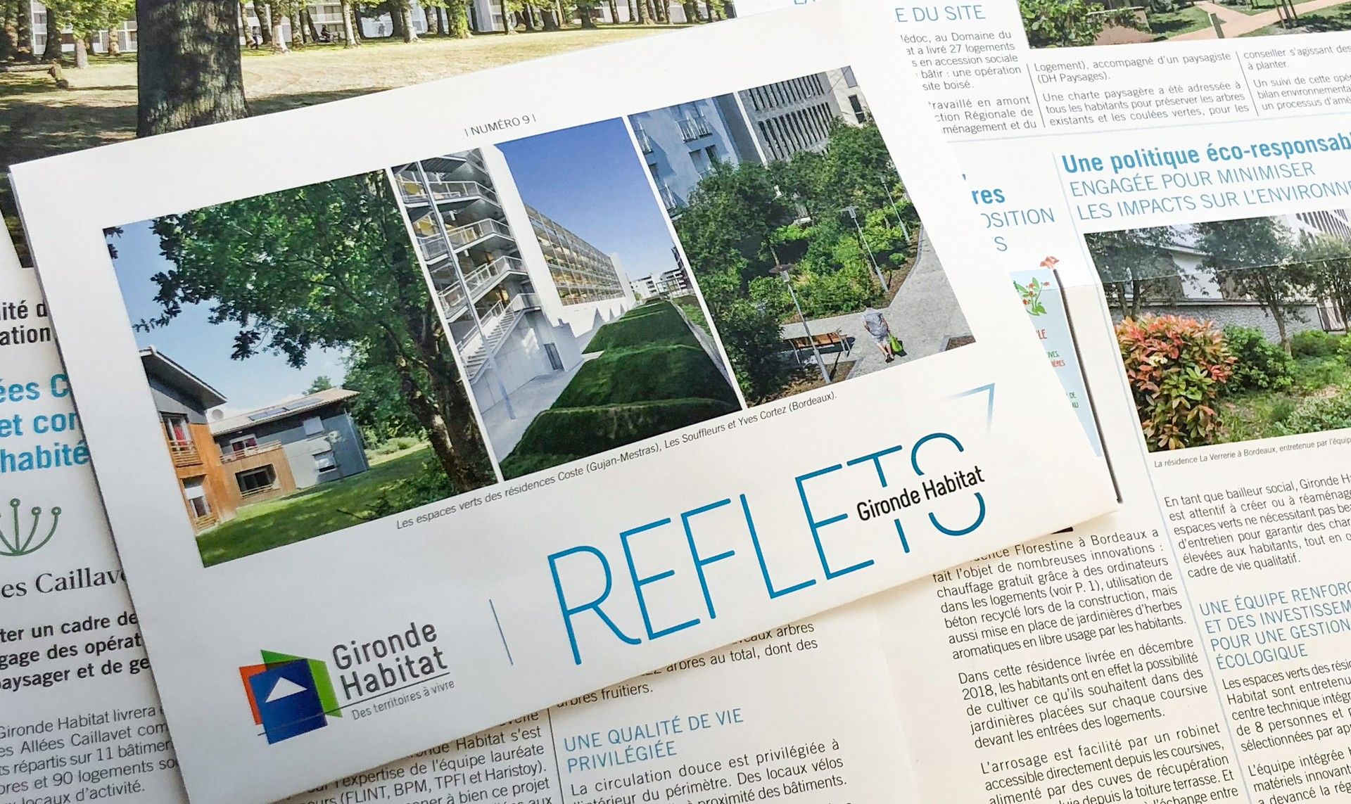 Reflets #9, la lettre institutionnelle - Gironde Habitat